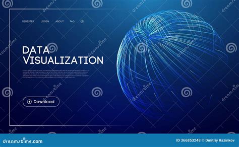 Visualization Technology Charts Stock Illustration