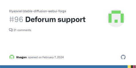 Deforum Support Issue Lllyasviel Stable Diffusion Webui Forge GitHub