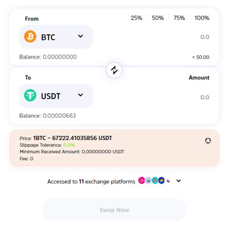 How To Easily Swap BTC To USDT Within Seconds