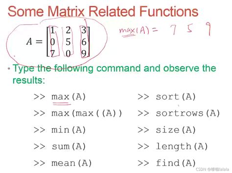 【台大郭彦甫】matlab入门教程超详细学习笔记二：基本操作与矩阵运算（附ppt链接）台大 郭彦甫matlab讲义二 Csdn博客