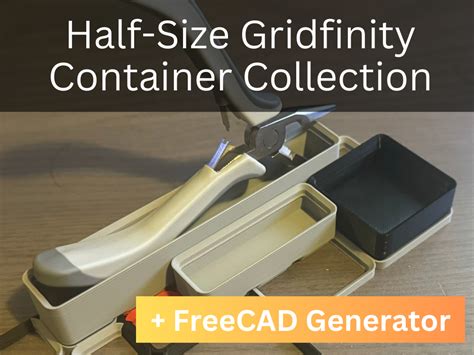 Half Size Gridfinity Container Collection By Jamesragnar Makerworld