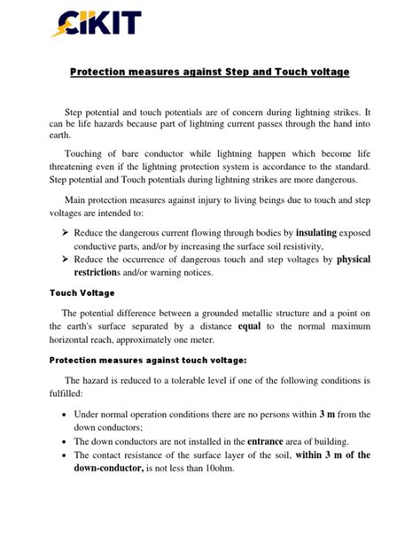 Touch And Step Voltage Pdf Insulator Electricity Lightning