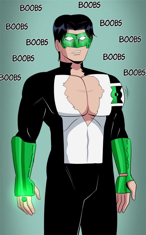 Rule 34 Breast Expansion Dc Comics Exposed Breasts Green Lantern Hypnosis Kyle Rayner Male