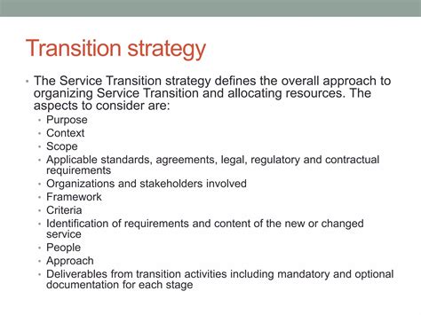 Itil Service Transition Pptx
