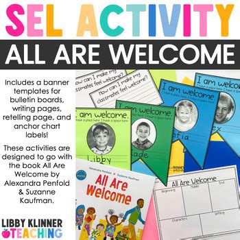 All Are Welcome Book Companion Activity Banner Tpt