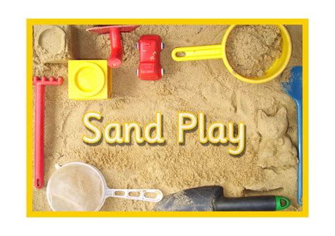 Sand Play Area Poster For Early Years And Primary Teaching