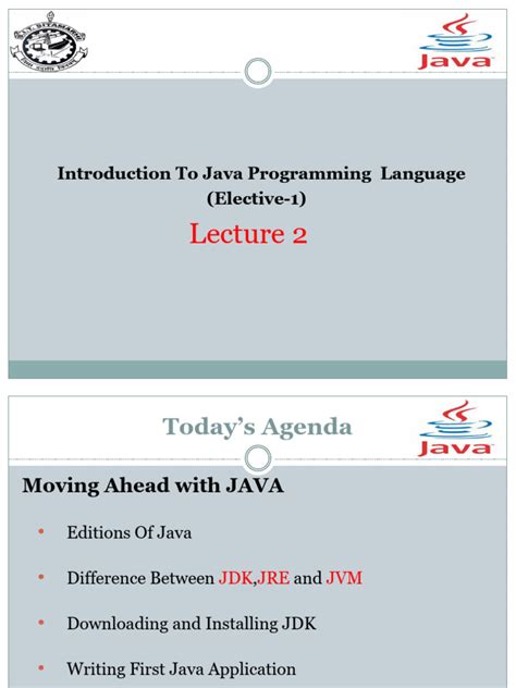 Lecture | PDF | Java (Programming Language) | Java (Software Platform)
