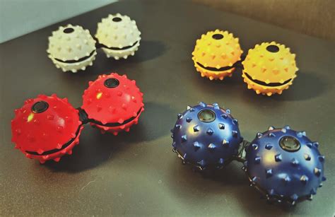 Relaxing Spiky Spinning Fidget Massage Balls Etsy