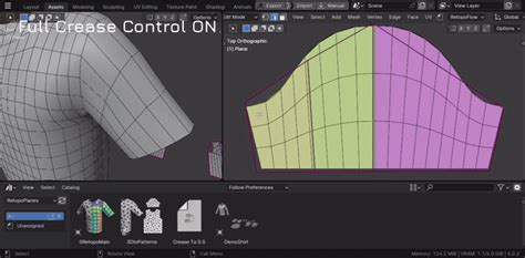 Features Crease Sharp Density Control Nodes Interactive