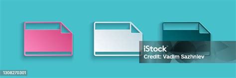 파란색 배경에 분리된 곡선 모서리 아이콘이 있는 용지 끊기 용지 접착제 스티커 종이 아트 스타일 벡터 건강관리와 의술에 대한 스톡 벡터 아트 및 기타 이미지 Istock