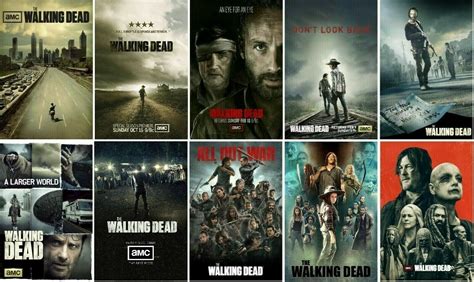 The Walking Dead Poster Collection All Seasons Set Of 12 New Usa
