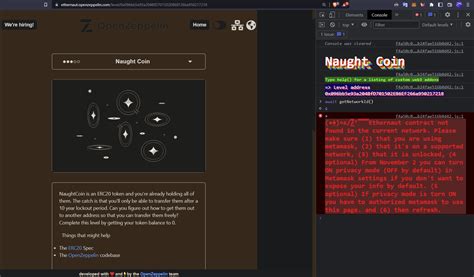 Ethernaut Contract Not Found In The Current Network · Issue 407