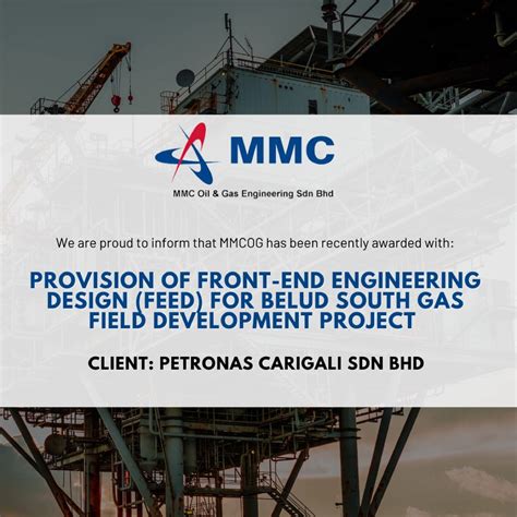 We are pleased to share MMC Oil & Gas Engineering has been awarded the project — Provision of ...