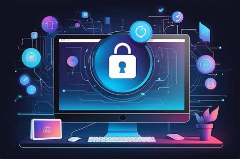 Premium Ai Image Computer Login Concept Illustration