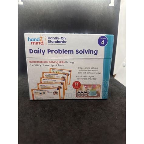 Toys New Hand 2 Mind Daily Problem Solving Hands On Standards Grade 4 20 Originally Poshmark