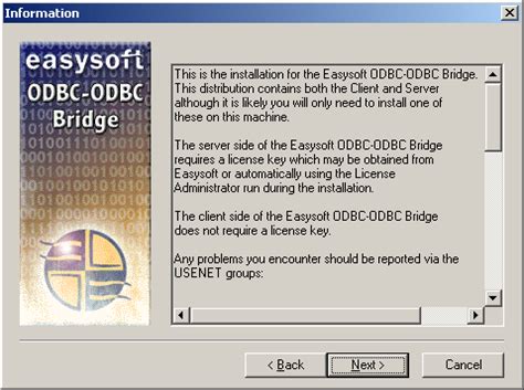 Easysoft ODBC ODBC Bridge User Guide Installation