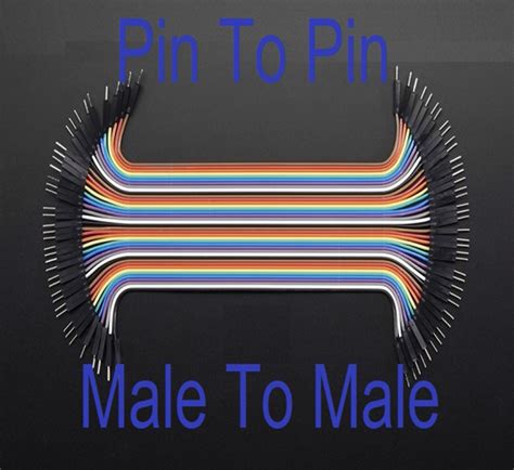 20cm Pin To Pin Jumper Wire Dupont Line 40 Pin Arduino Male To Male Jumper Wire In Pakistan