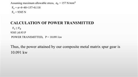 Design And Fabrication Of Spur Gear Using Metal Matix Composite Pptx