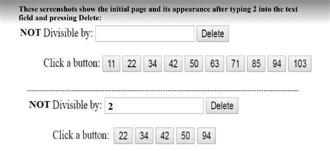Solved Write The Htmljavascript Code For A Web Page That
