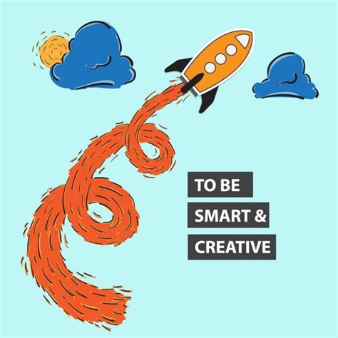 Free Vector Hand Drawn Rocket