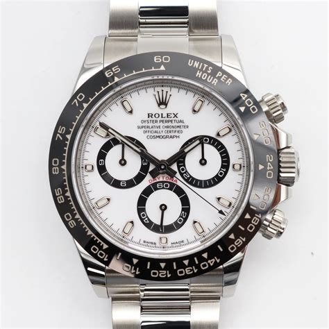 Rolex Daytona White Panda Dial Steel Ceramic Automatic Mens Watch