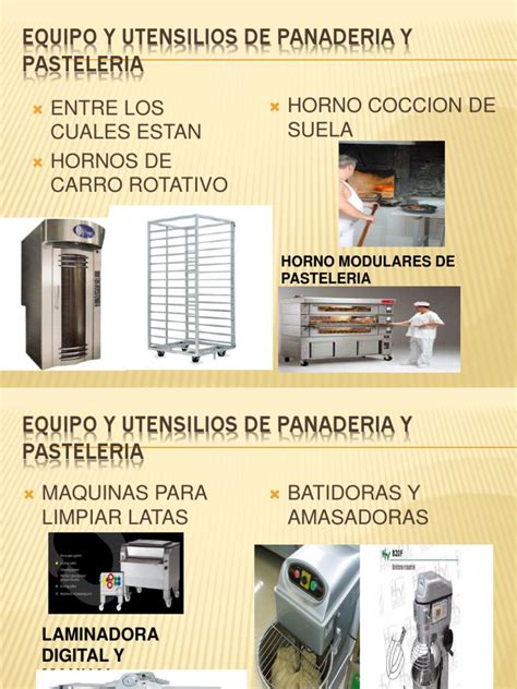 Equipo Y Utensilios De Panaderia Y Pasteleria Pdf