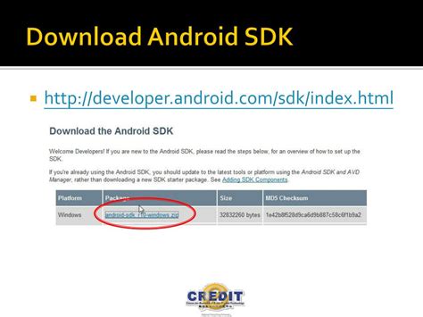 PPT Setup Android SDK On Windows PowerPoint Presentation Free Download ID