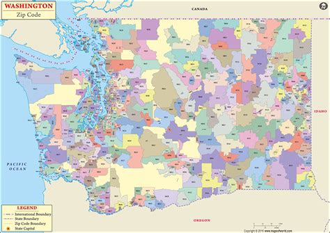 Wa Zip Code Map