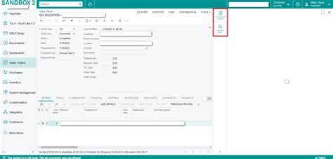 sales orders side bar long load time community