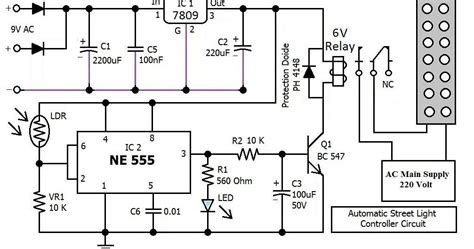 Automatic Street Light Controller Circuit Diagram R Technology