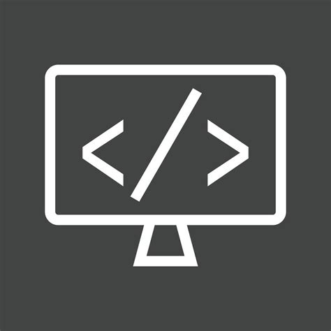 Custom Coding Line Inverted Icon 11917339 Vector Art At Vecteezy