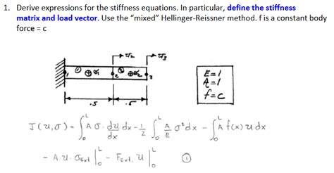 [solved] Derive Expressions For The Stiffness Equations I
