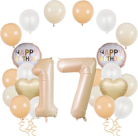 Yfhvjtko 17th Birthday Decorations Supplies 15pcs For 17th Birthday