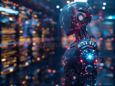 ai research of robot and cyborg development for future of people living