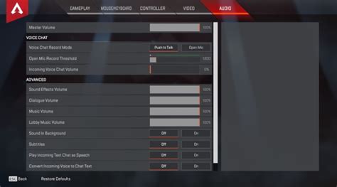 How To Turn Off Voice Chat In Apex Legends
