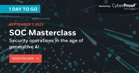 Cyberproof On Linkedin Soc Masterclass Security Operations In The Age Of Generative Ai