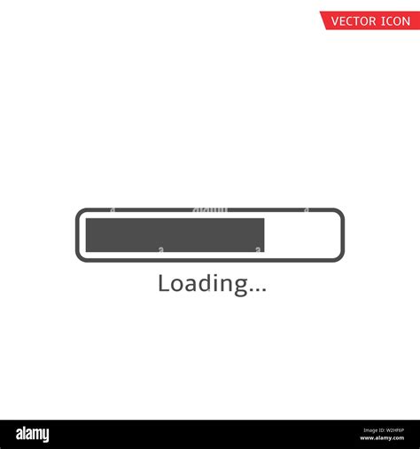 Progress Loading Bar Icon Isolated Vector Illustration Stock Vector Image Art Alamy