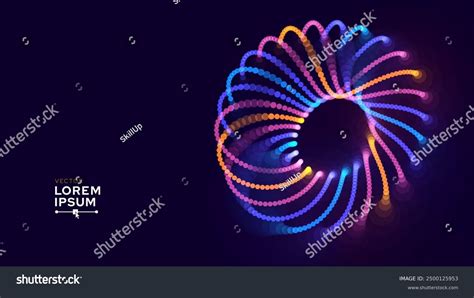 Digital Big Data Flow Vector Background Stock Vector Royalty Free