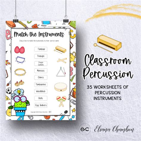 Classroom Percussion Instruments Worksheets Groups Of Percussion Instruments Made By Teachers