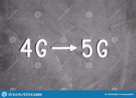 4G Networks Transitioning To 5G Technologies The Concept Of Technology Progress Stock Photo