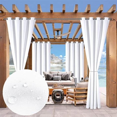 Jibenhome Outdoorvorhang Outdoor Vorhang Wetterfest Mit Ösen