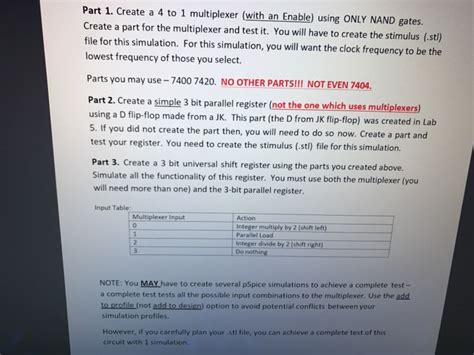 Solved For Part 1 Can Only Use Nand Gate With 2 Inputs And Chegg Com