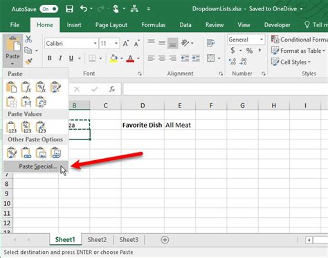 Dropdown List In Microsoft Excel