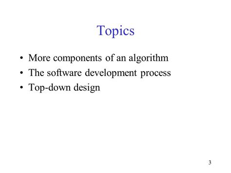 1 Cse1301 Computer Programming Lecture 3 Components Of An Algorithm