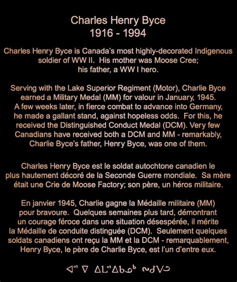 Charles Henry Byce Memorial Veterans Affairs Canada
