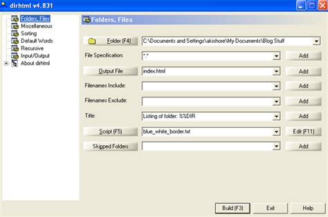 mac and windows helpdesk [windows] create html table listing of