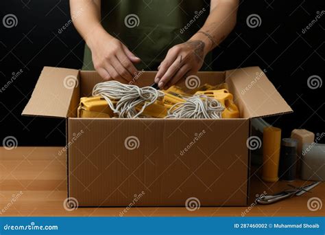 Careful Arrangement Close Up Reveals Hands Meticulously Organizing