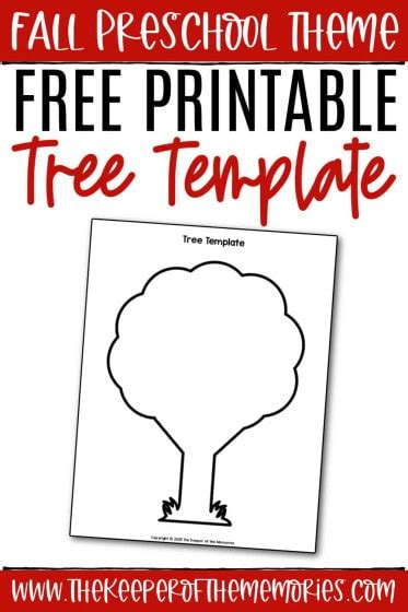 Free Printable Tree Template The Keeper Of The Memories