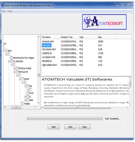 Atom TechSoft Data Recovery Solutions FREE Download Atom TechSoft Data Recovery Solutions