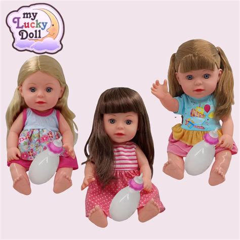 Sunny Shop My Lucky Doll Can Pee With Feeding Bottle Shopee Philippines